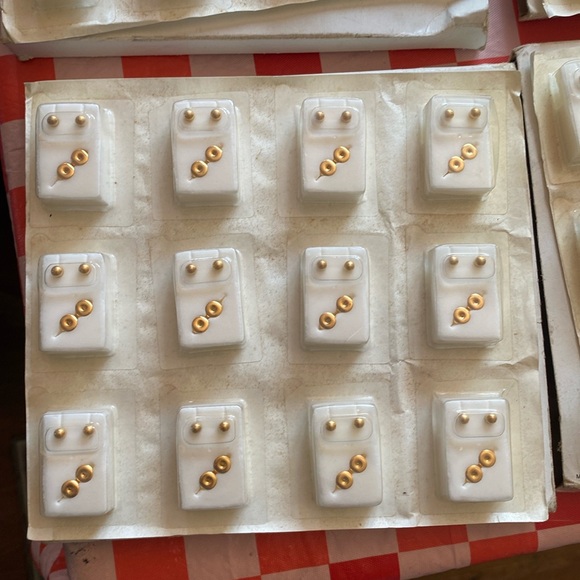 Caflon | Jewelry | Gold Plated Piercing Earrings Gold Balls Old New ...